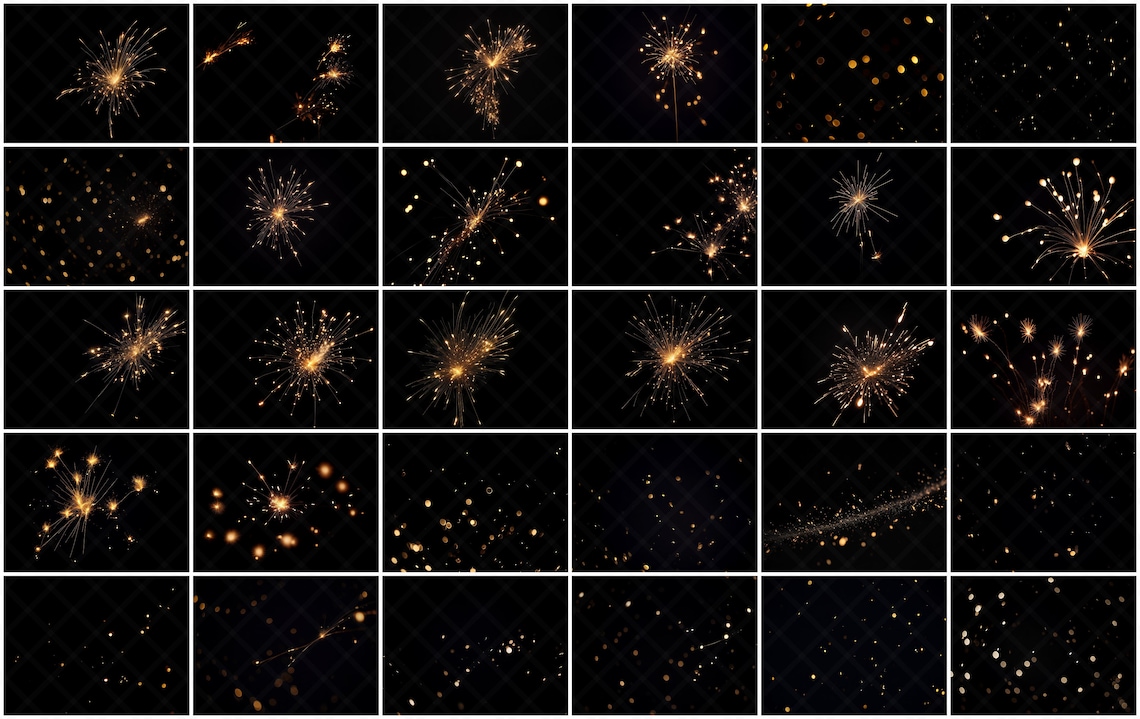 Sparkler Overlays for Photoshop, Bokeh Lights Overlay, Lightroom ...