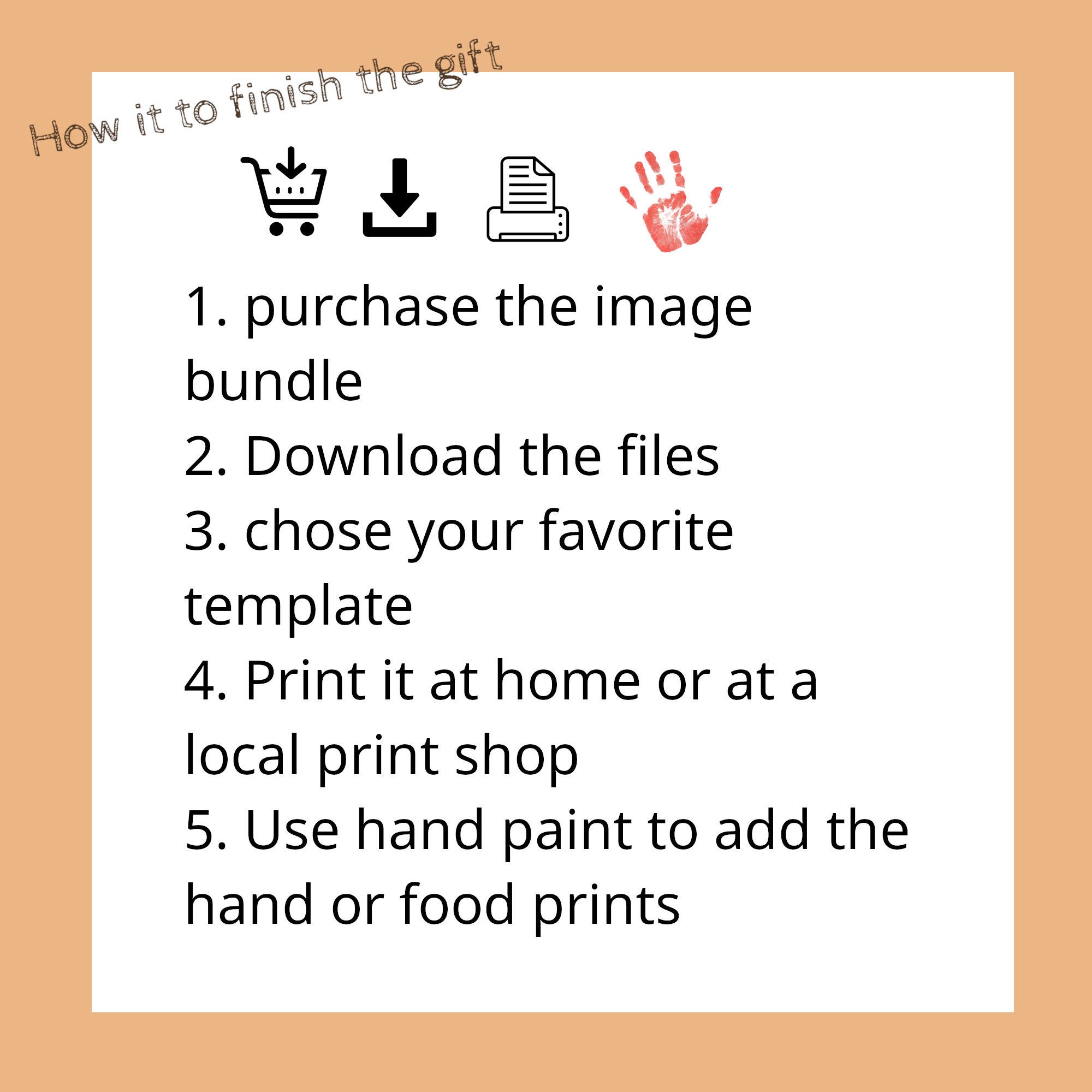 Mothers Day Flower Handprint Art Bundle Mom Craft Gift From Baby, Kids ...