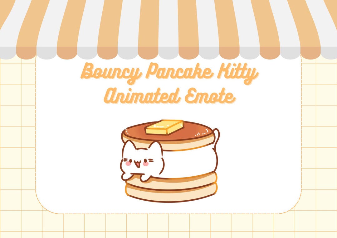 Pancake Kitty Animated Emote - Etsy