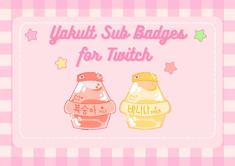Yakult Sub Badges for Twitch - Etsy