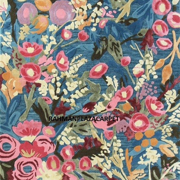 Floral Tufted Rug - Etsy