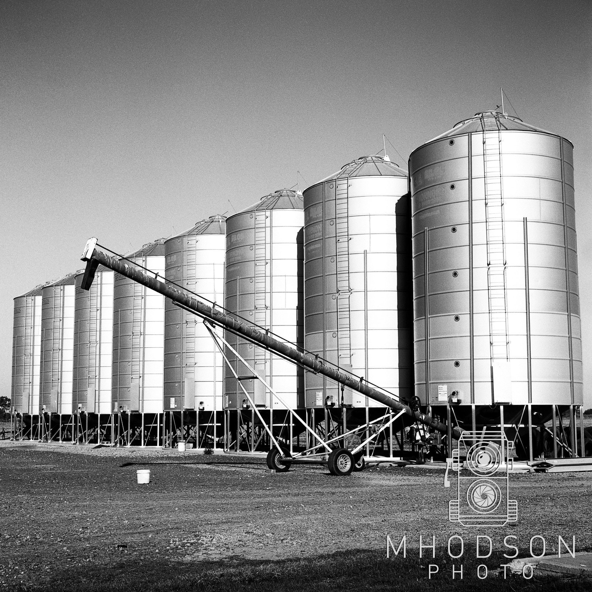Grain Silo Print, Eight 100 Tonne Silos , Original Film Photography ...