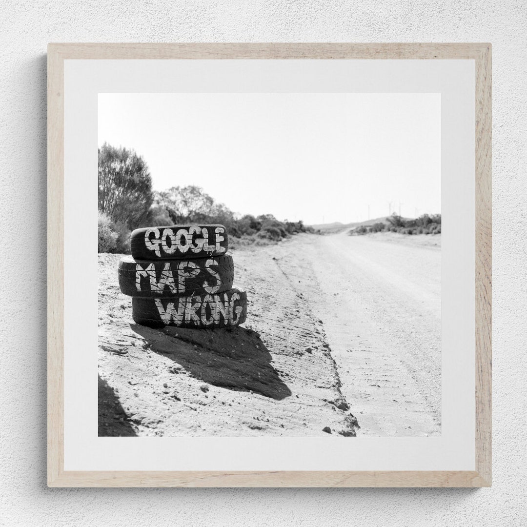 Google Maps Wrong, Outback Australia Unframed Photography Print ...