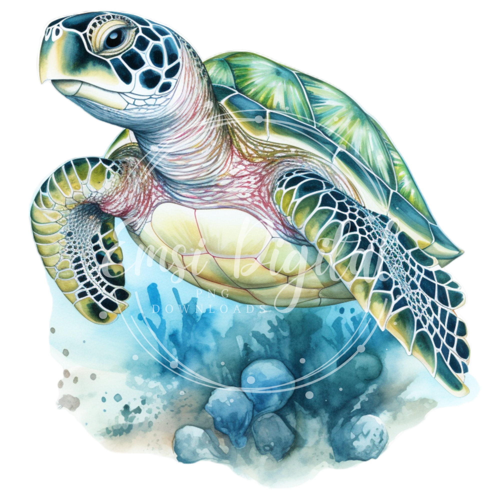 Sea Turtle Clipart High-quality Transparent PNG Watercolor Sealife ...