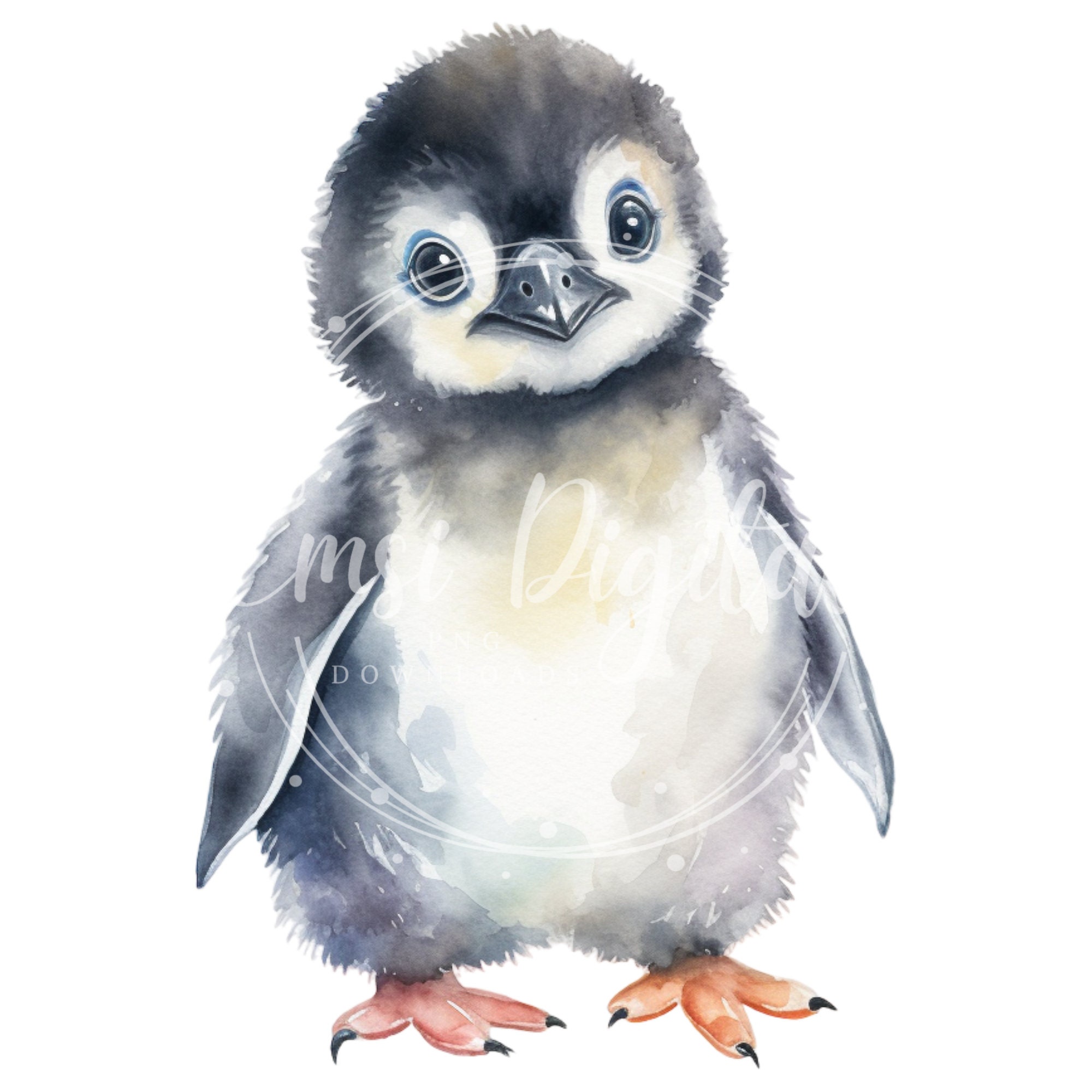 Baby Penguin Clipart High-quality Transparent PNG - Etsy