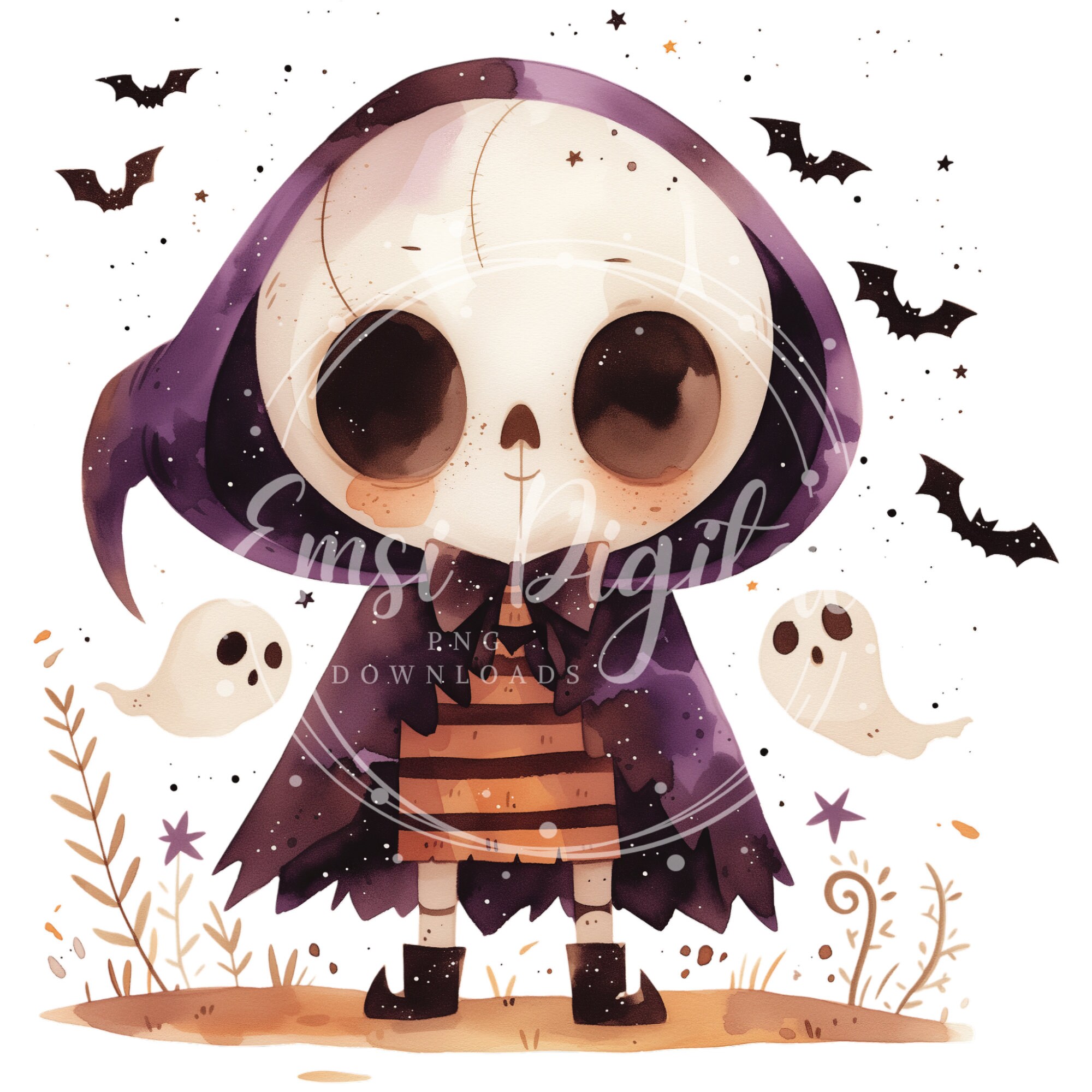Cute Skeleton Clipart | Transparent PNG | High-quality Illustration ...