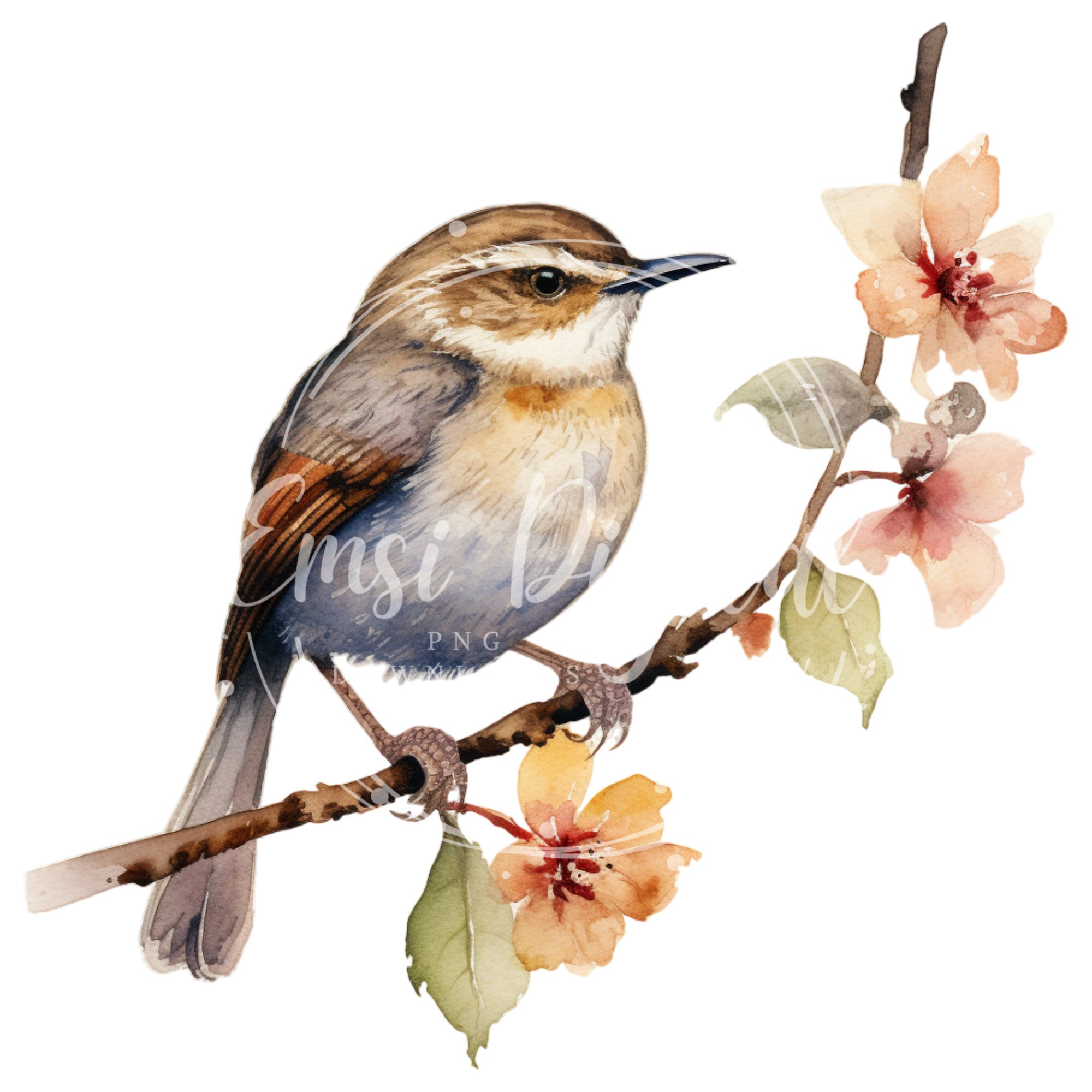 Wren Bird Clipart | High-quality Transparent PNG | Watercolor ...