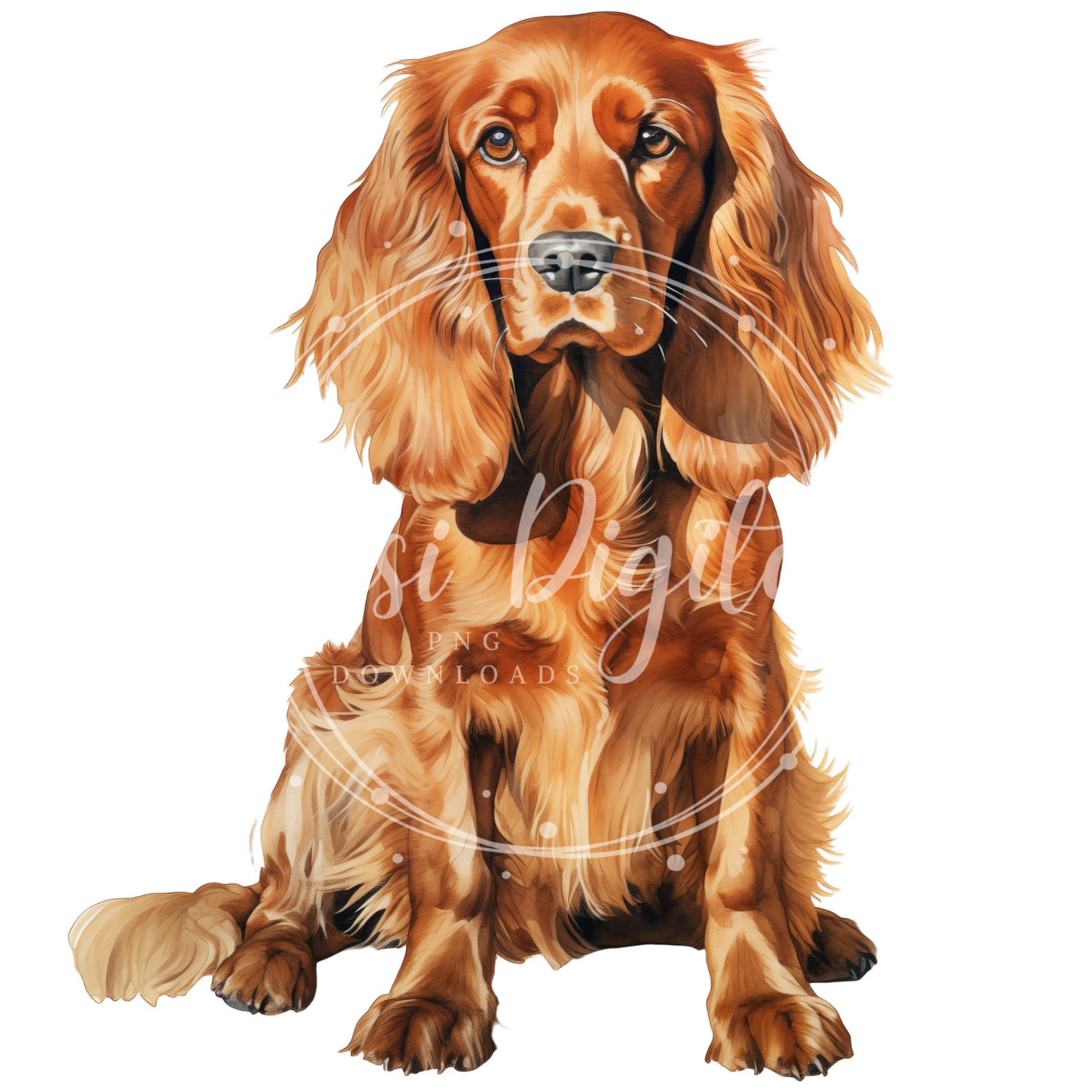 Cocker Spaniel Clipart | High-quality Transparent PNG | Watercolor Dog ...