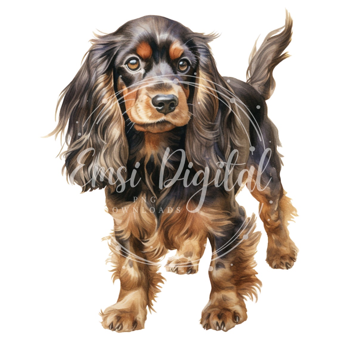 Cocker Spaniel Clipart High-quality Transparent PNG Watercolor Dog ...