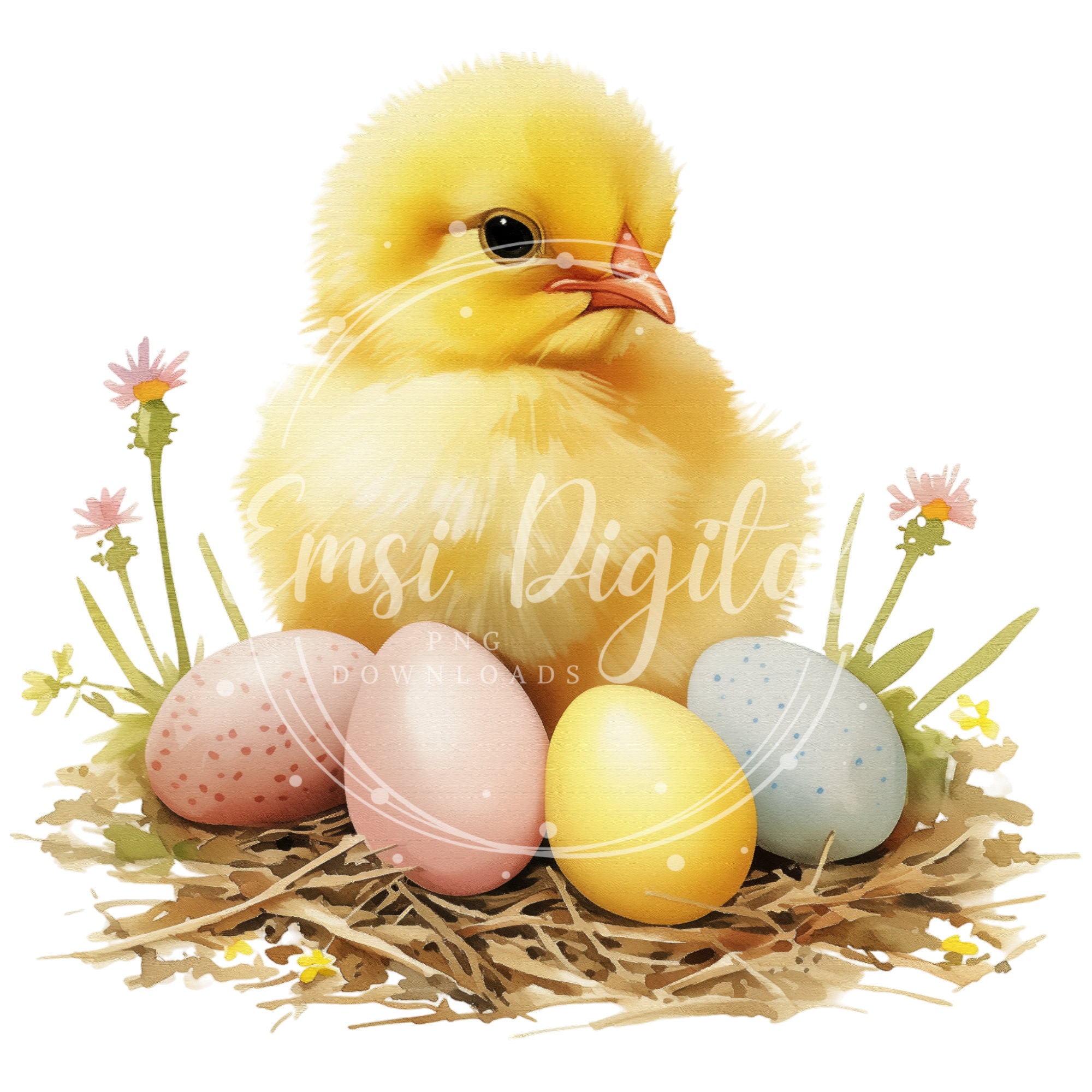Easter Chick Clipart High-quality Transparent PNG Watercolor ...