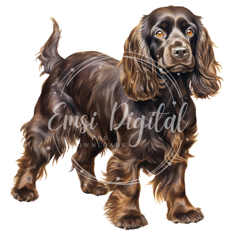 Cocker Spaniel Clipart High-quality Transparent PNG Watercolor Dog ...