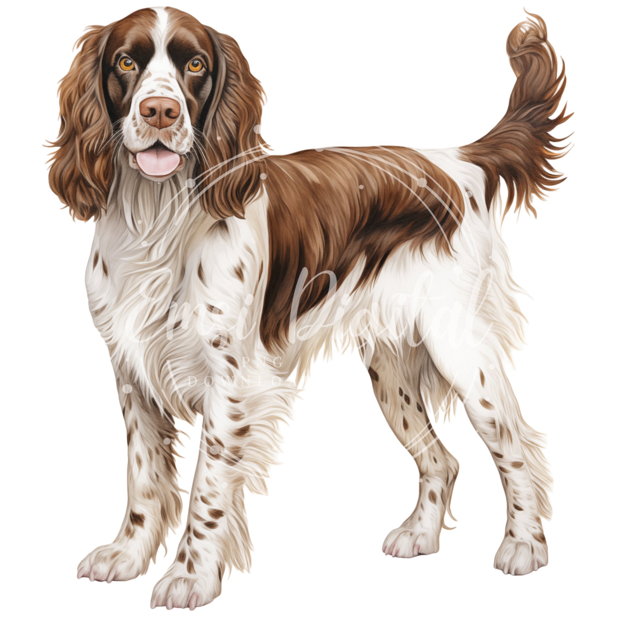 Springer Spaniel Clipart | High-quality Transparent PNG | Watercolor ...