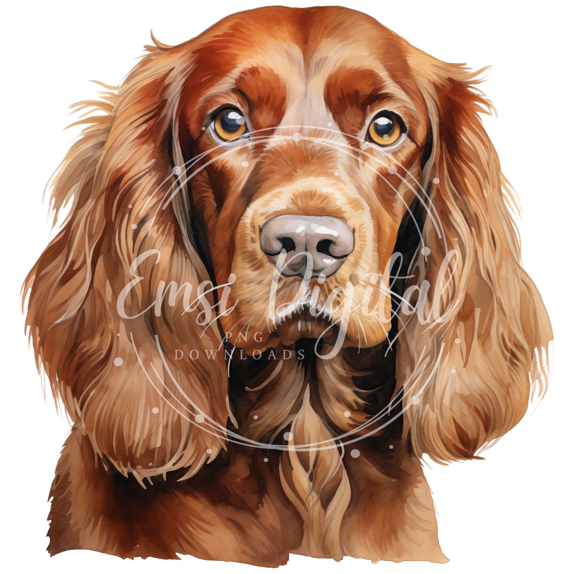 Cocker Spaniel Clipart | High-quality Transparent PNG | Watercolor Dog ...