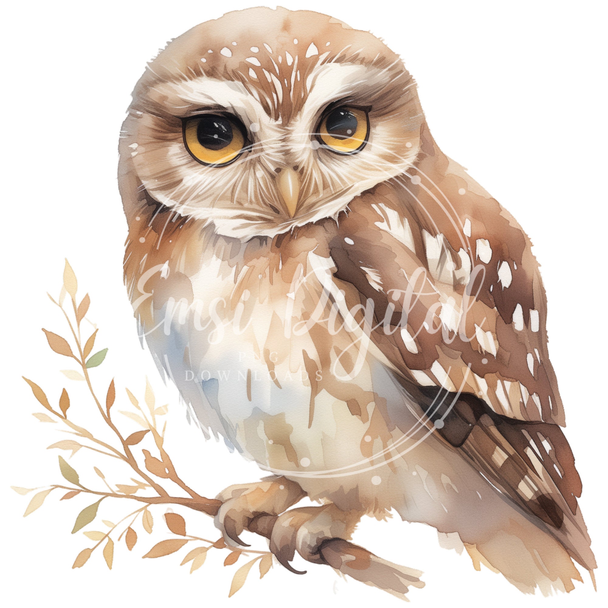 Owl Clipart High-quality Transparent PNG Watercolor Illustration Crafts ...