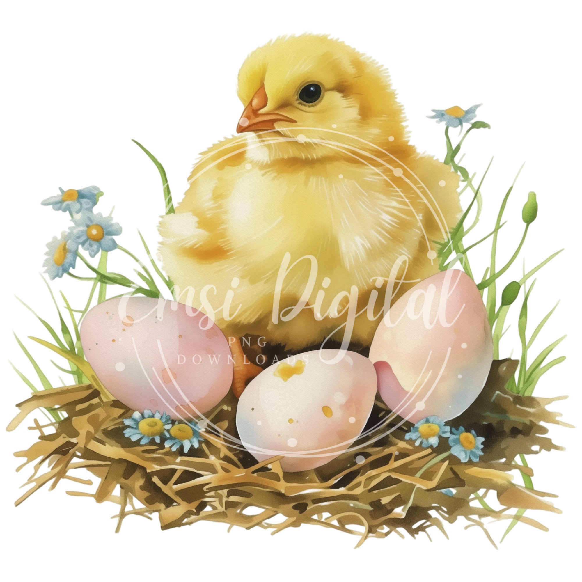 Easter Chick Clipart High-quality Transparent PNG Watercolor ...