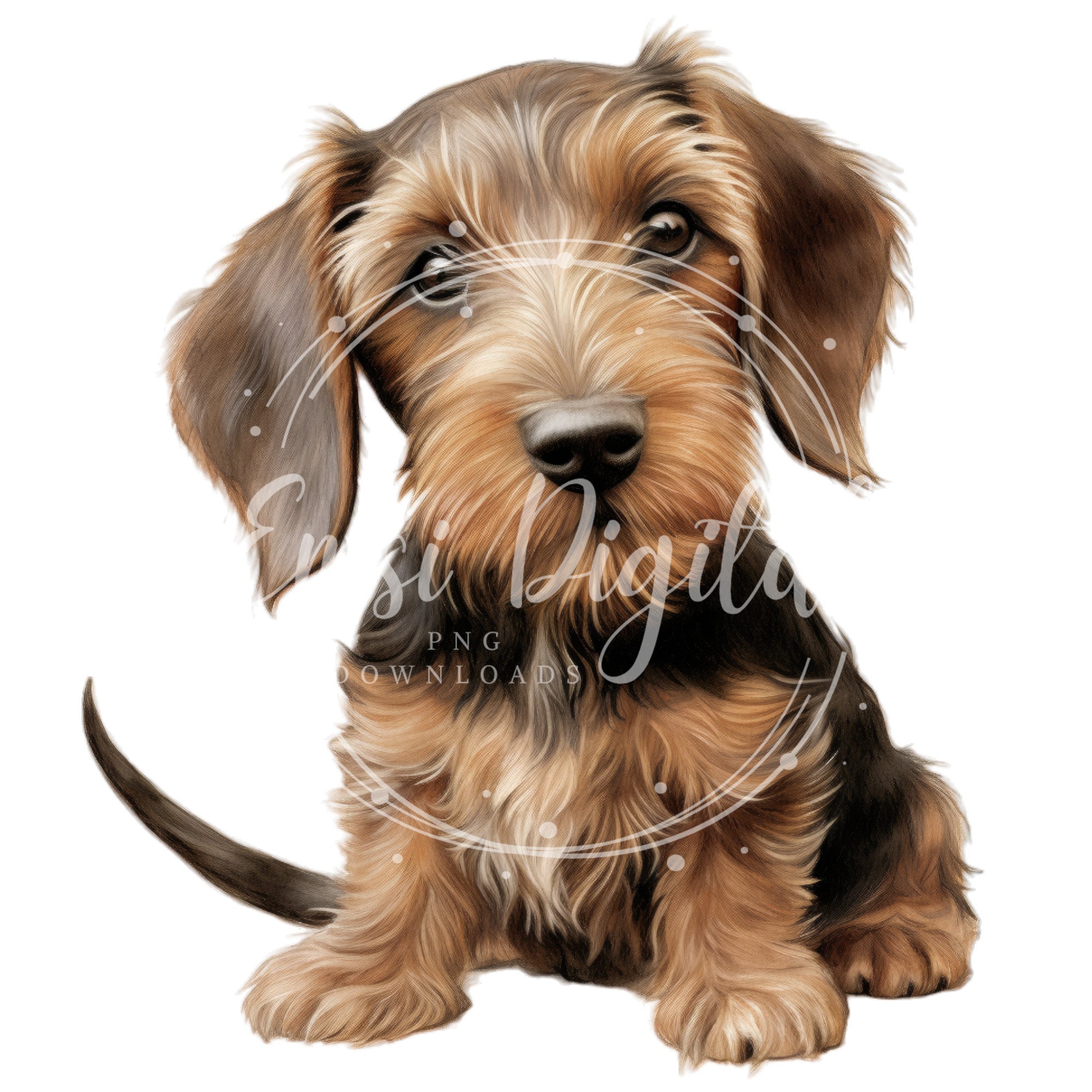 Dachshund Puppy Clipart | High-quality Transparent PNG | Watercolor Dog ...