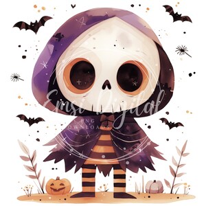 Cute Skeleton Clipart | Transparent PNG | High-quality Illustration ...