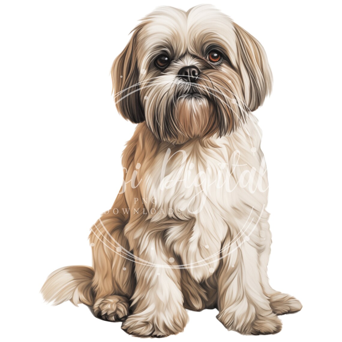 Shih Tzu Clipart High-quality Transparent PNG Watercolor Dog ...