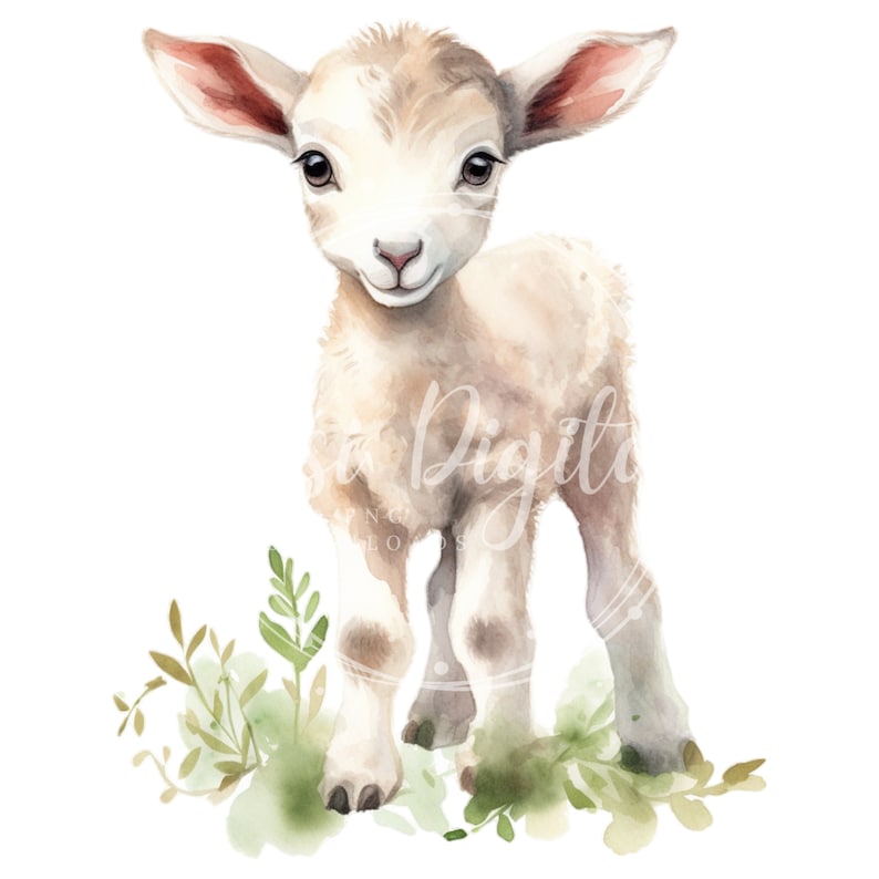 Lamb Clipart High-quality Transparent PNG Watercolor Sheep - Etsy