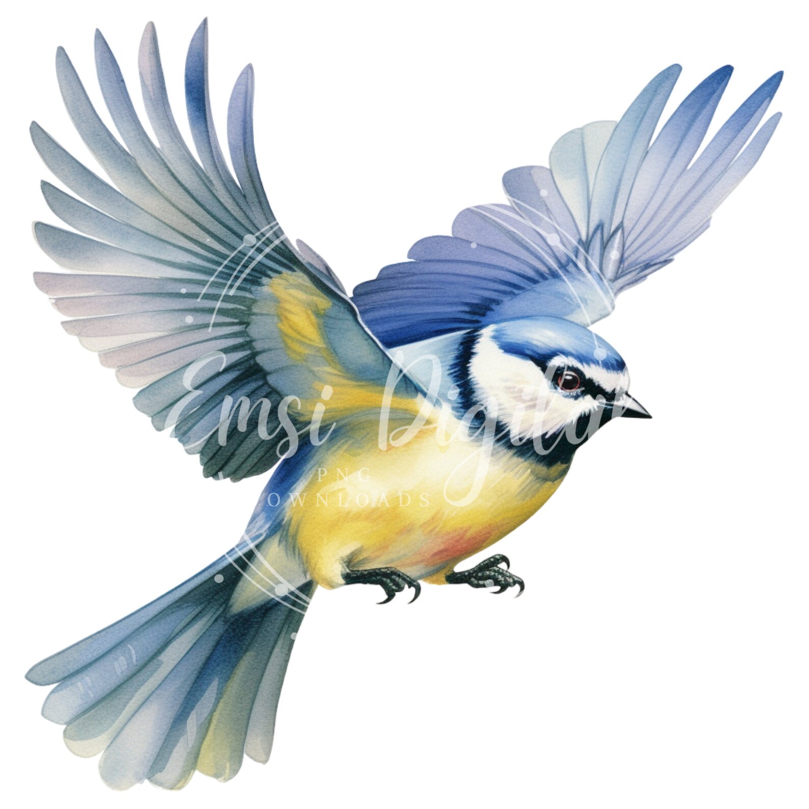 Blue-tit Clipart | High-quality Transparent PNG | Watercolor ...