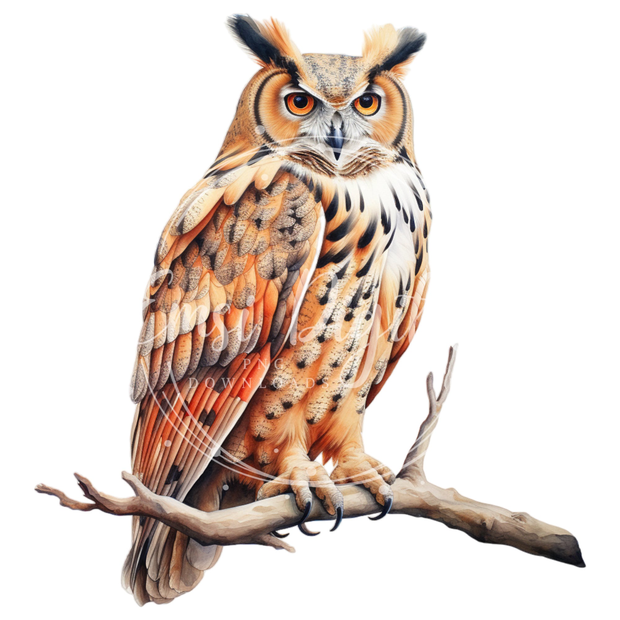 Owl Clipart High-quality Transparent PNG Watercolor Illustration Crafts ...