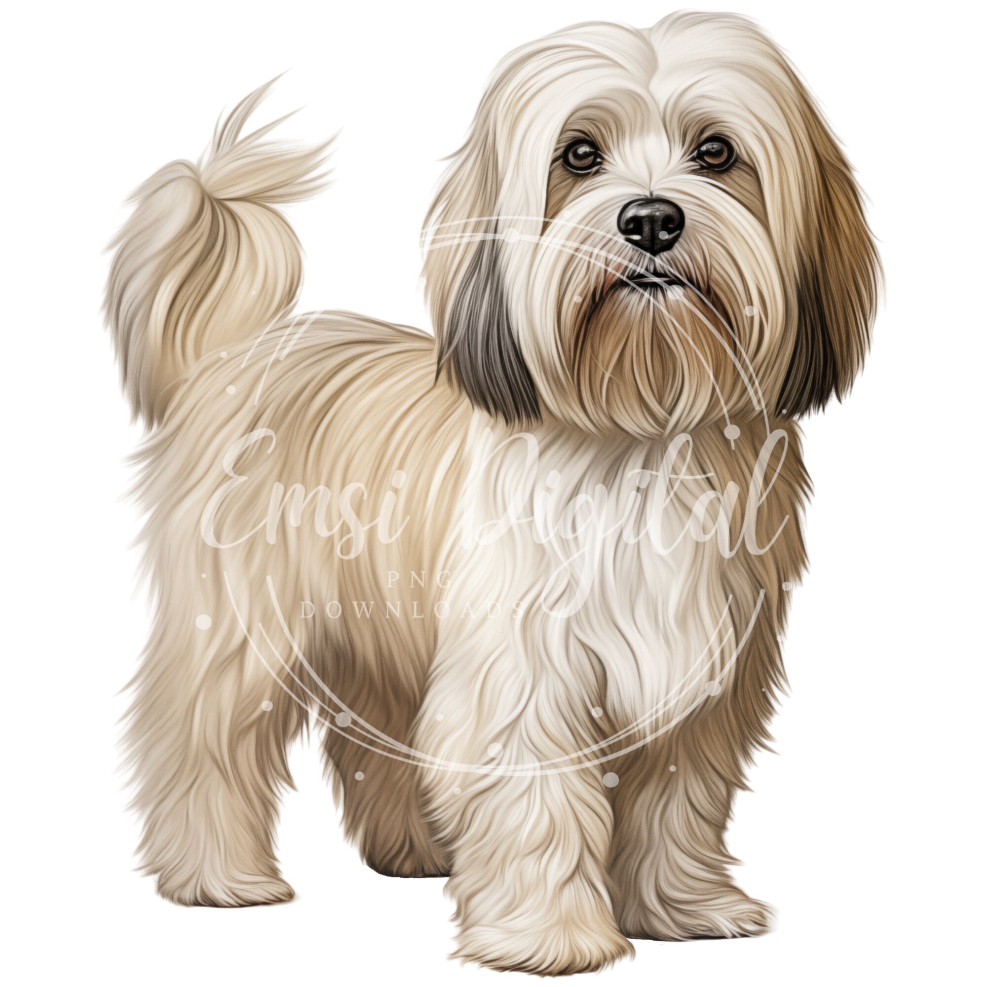 Havanese Clipart | High-quality Transparent PNG | Watercolor Dog ...