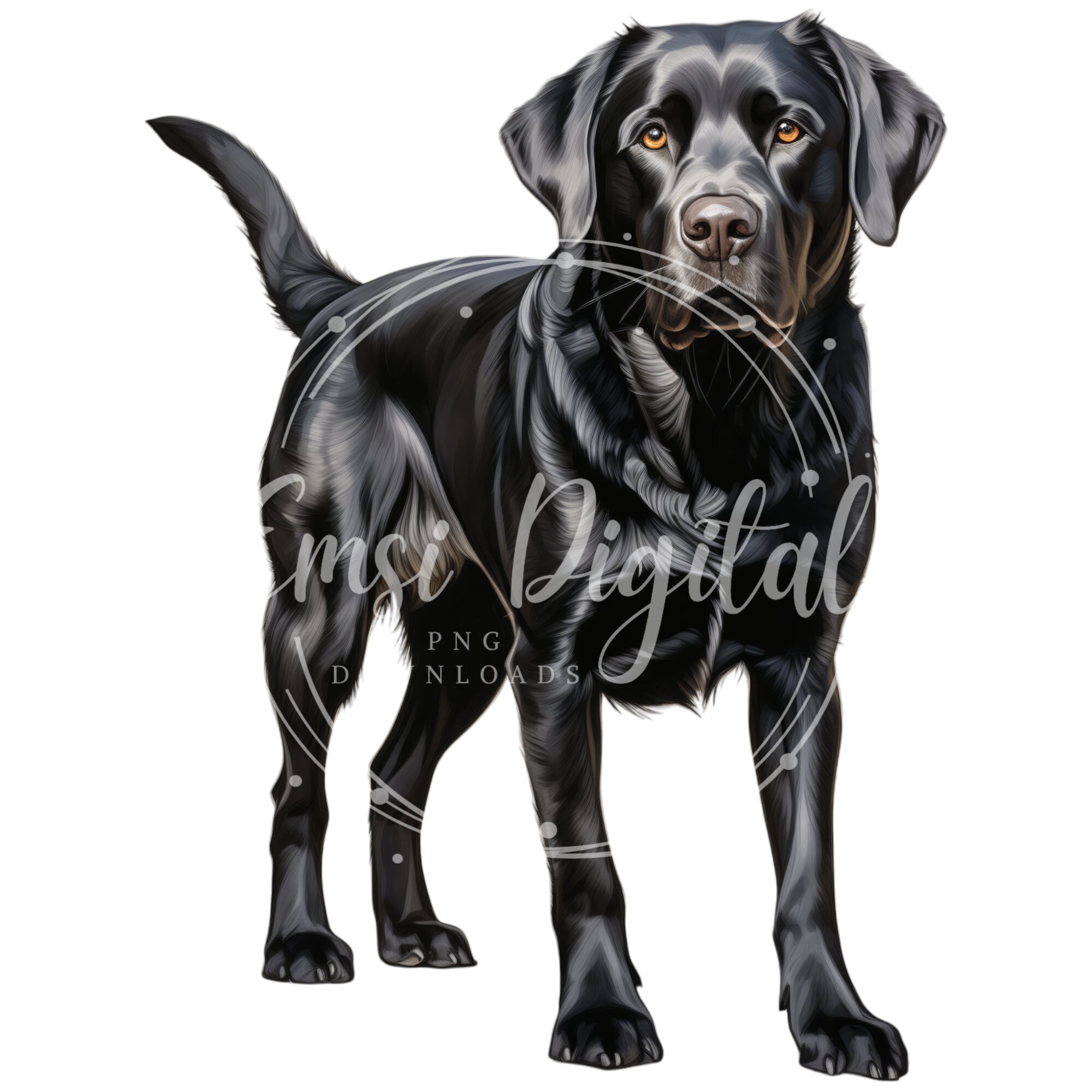 Black Labrador Clipart High-quality Transparent PNG Watercolor Dog ...