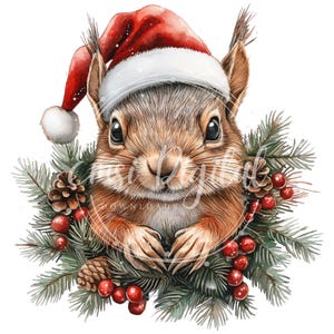 Christmas Woodland Animals Clipart High-quality Transparent PNG ...