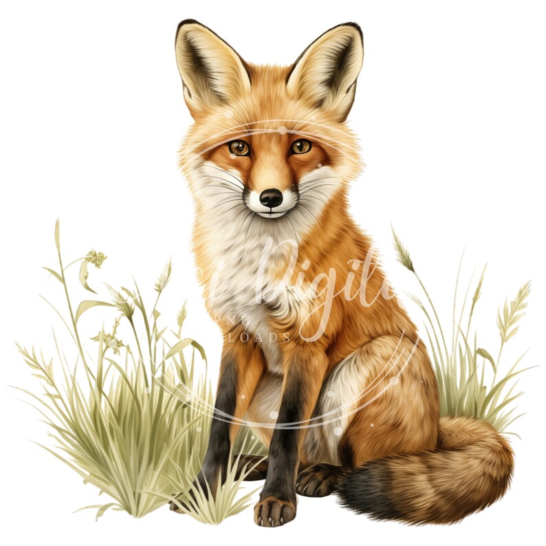 Fox Clipart | Transparent PNG | High-quality Watercolor Illustration ...