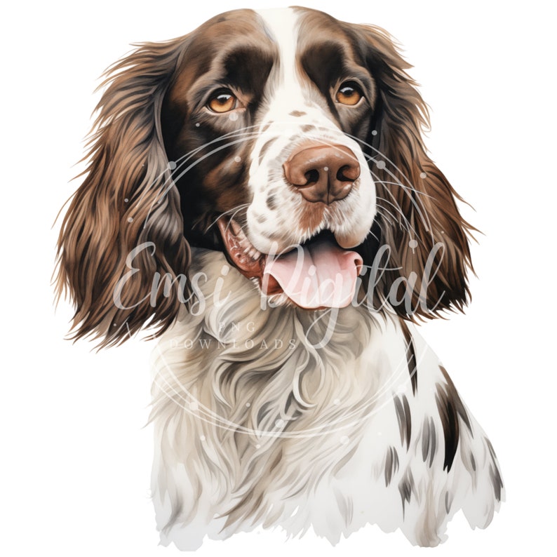 Springer Spaniel Clipart | High-quality Transparent PNG | Watercolor ...