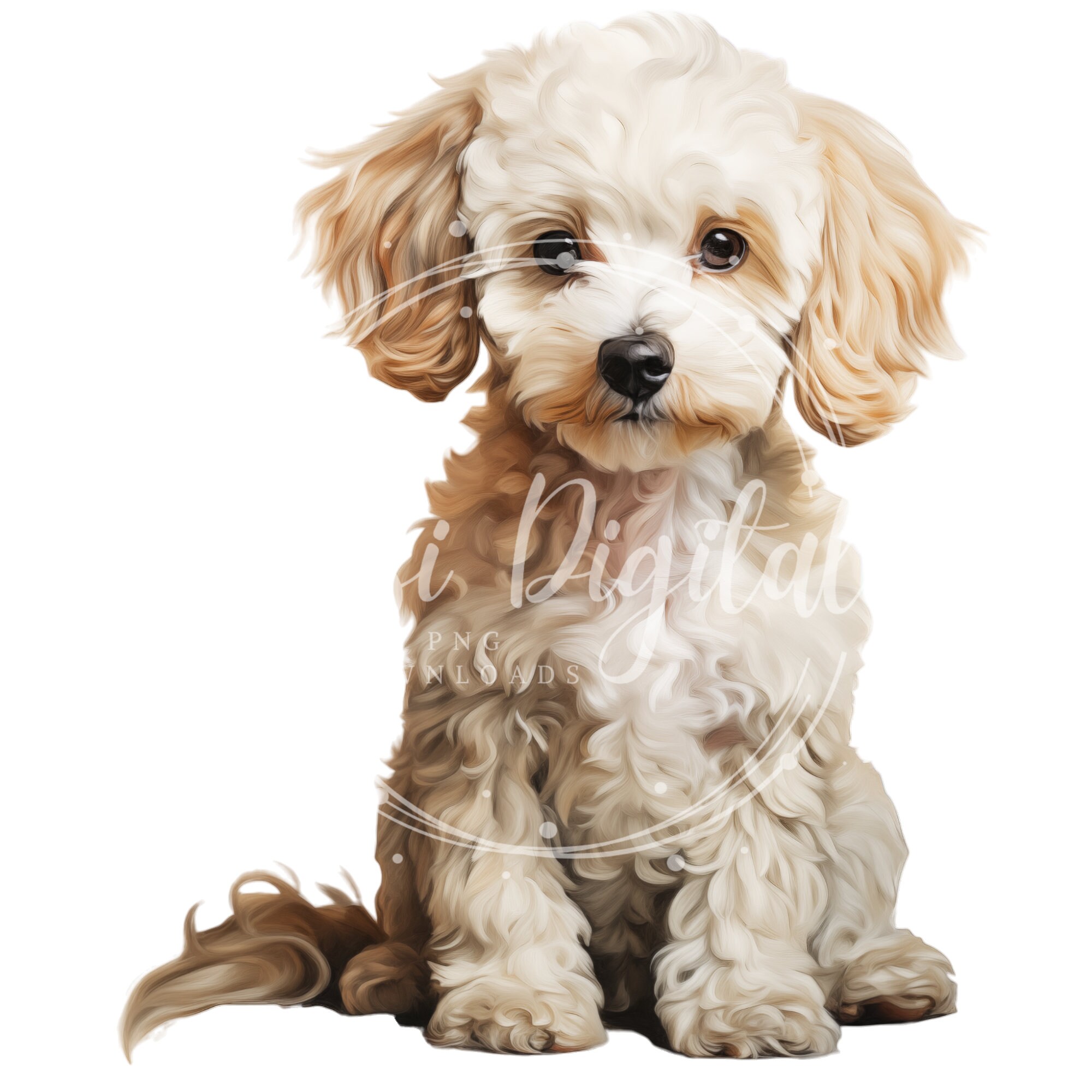 Poodle Clipart | High-quality Transparent PNG | Watercolor Puppy Dog ...