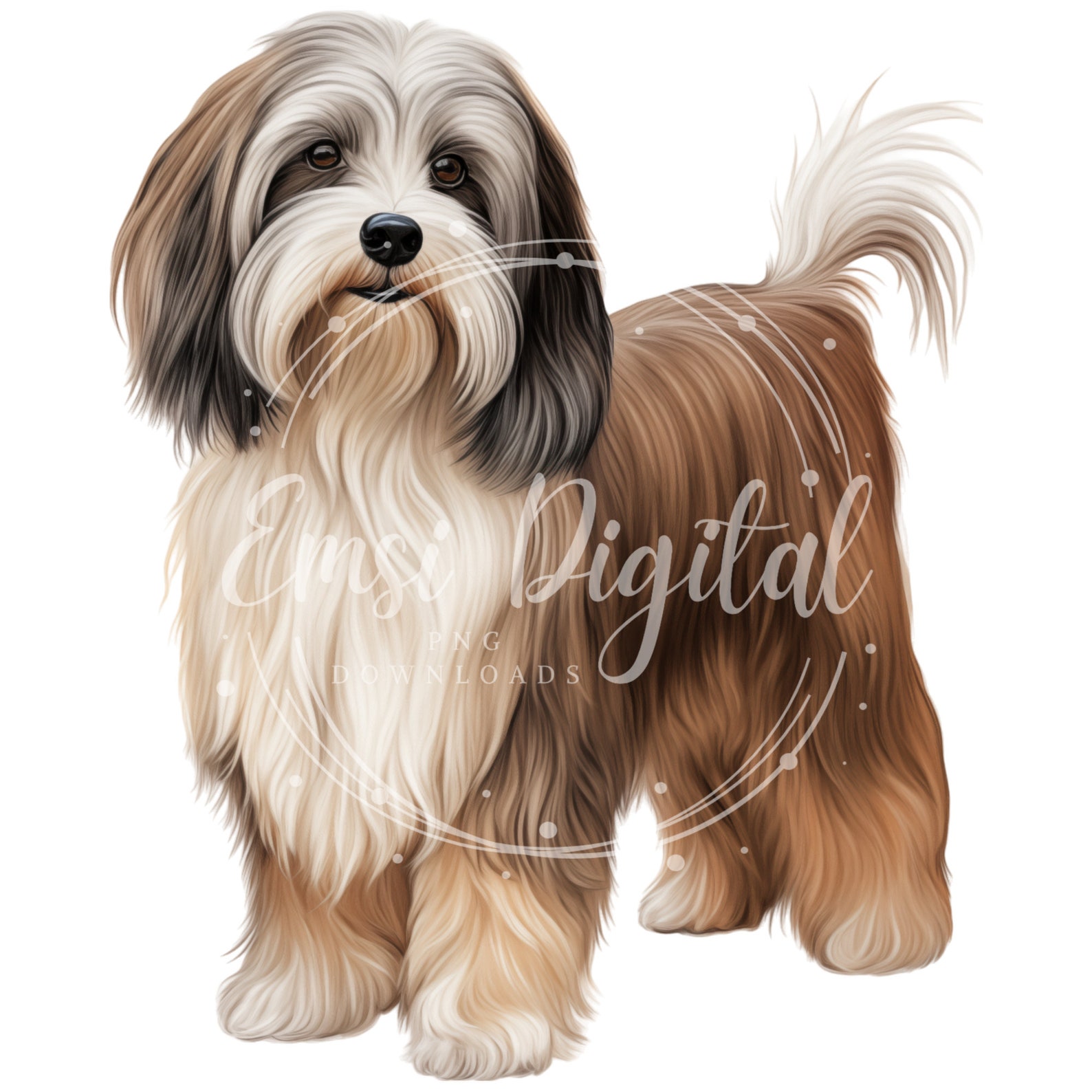 Havanese Clipart | High-quality Transparent PNG | Watercolor Dog ...