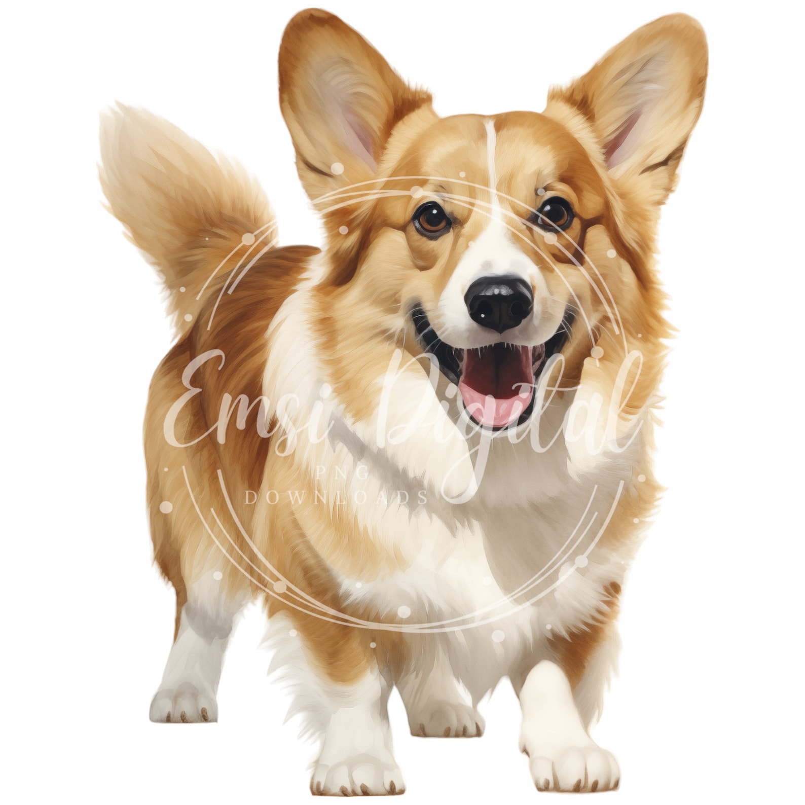 Pembroke Welsh Corgi Clipart High-quality Transparent PNG Watercolor ...