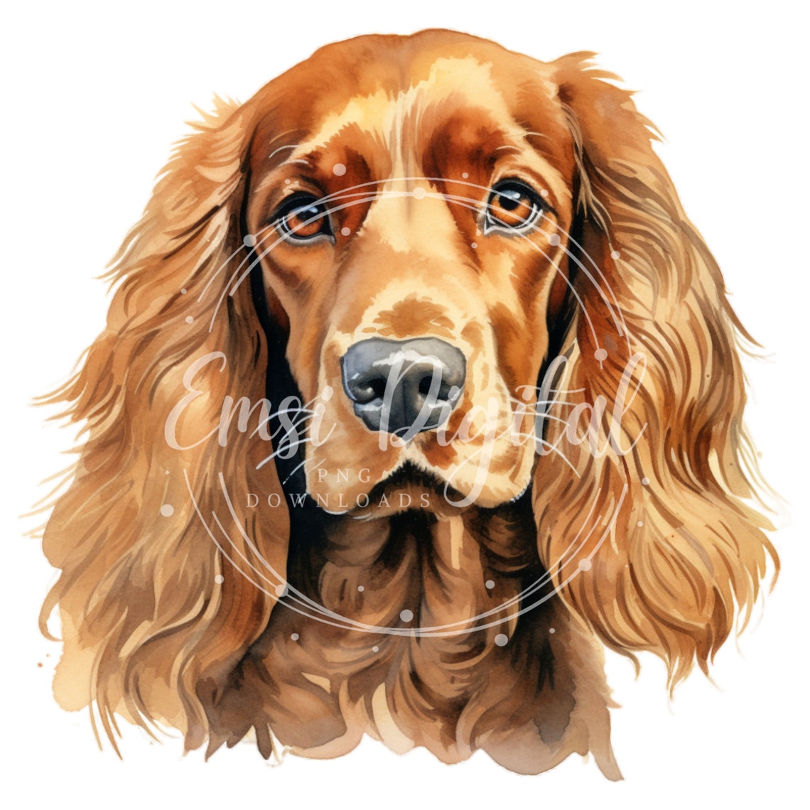 Cocker Spaniel Clipart High-quality Transparent PNG Watercolor Dog ...