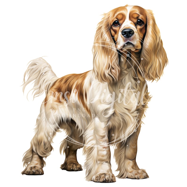 Cocker Spaniel Clipart | High-quality Transparent PNG | Watercolor Dog ...