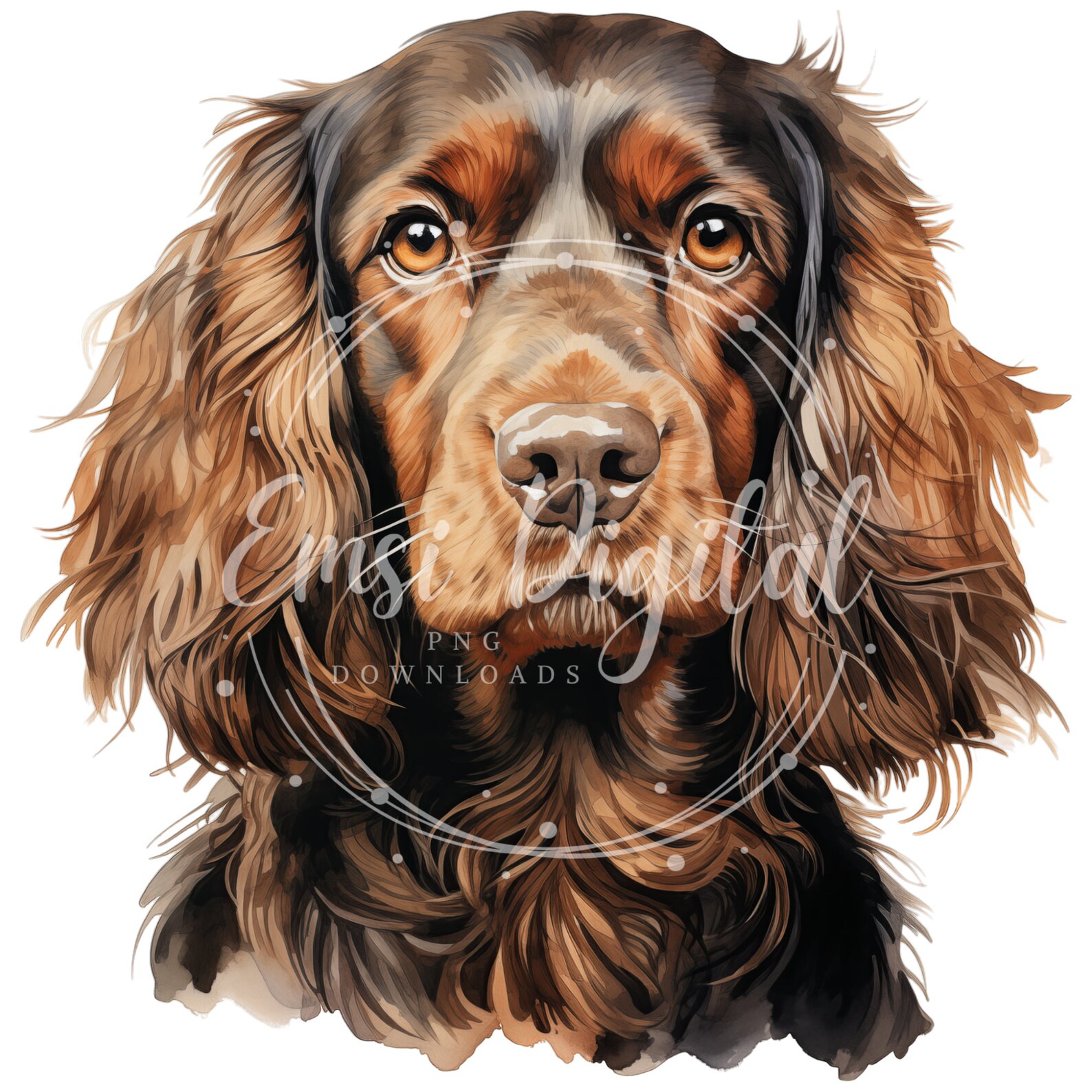Cocker Spaniel Clipart High-quality Transparent PNG Watercolor Dog ...