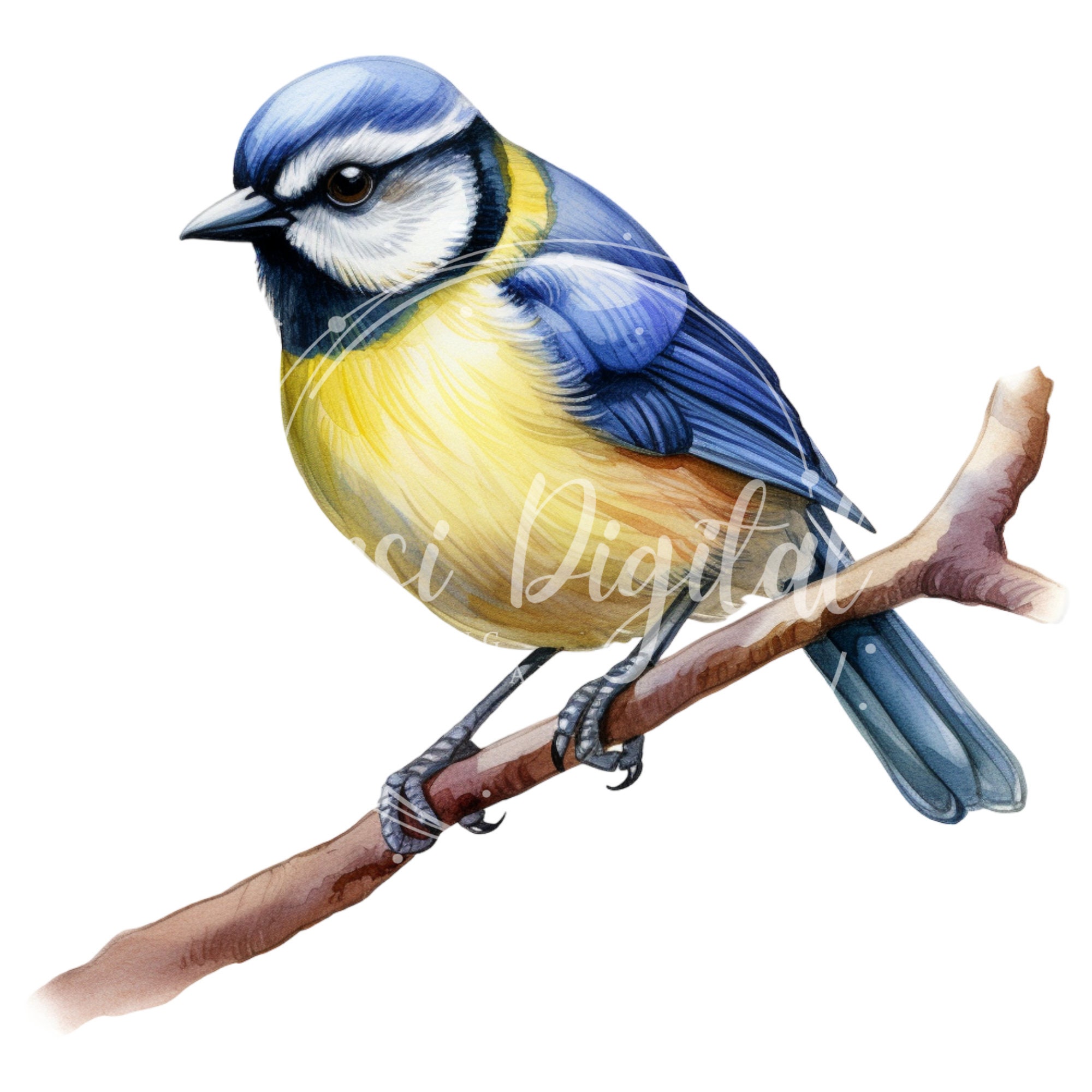 Blue-tit Clipart | High-quality Transparent PNG | Watercolor ...