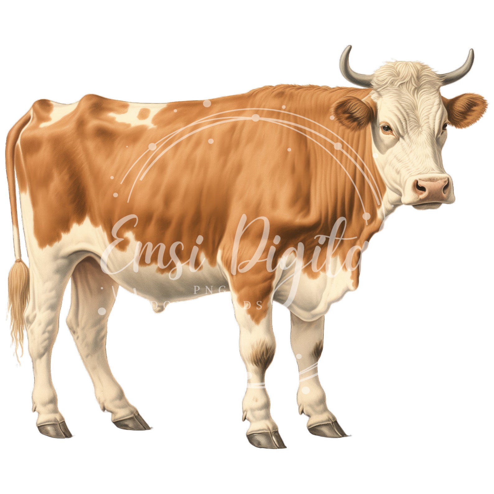 Cow Clipart | Transparent PNG | High-quality Watercolor Illustration ...