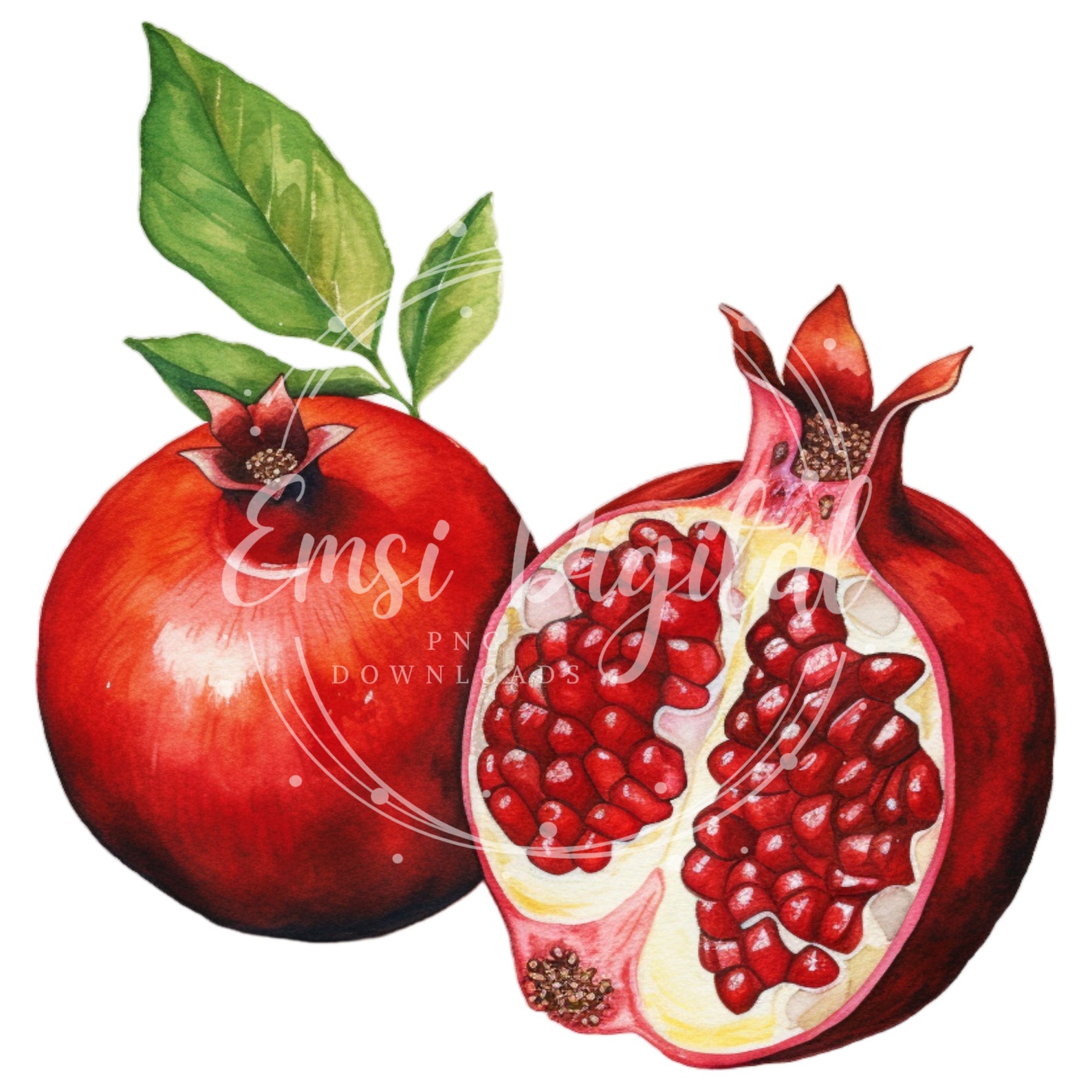 Fruit Clip Art | Transparent PNG | Watercolor Illustration | Kitchen ...