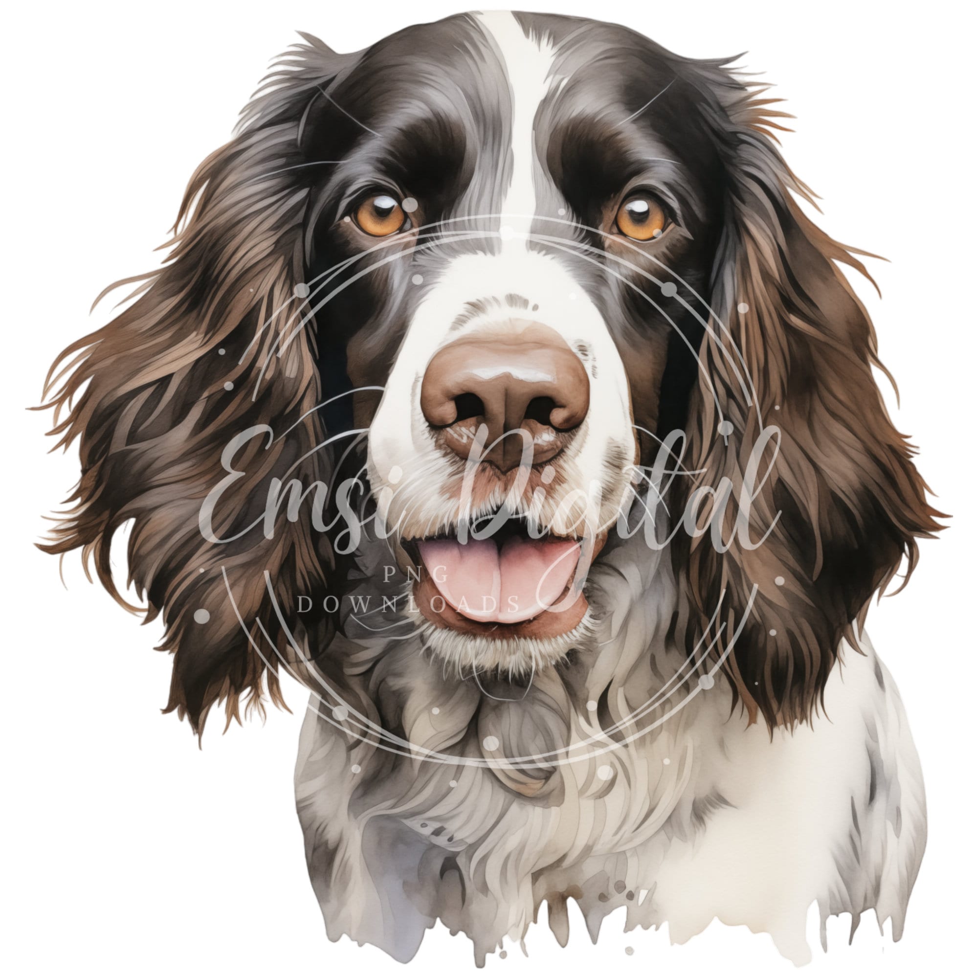 Springer Spaniel Clipart | High-quality Transparent PNG | Watercolor ...