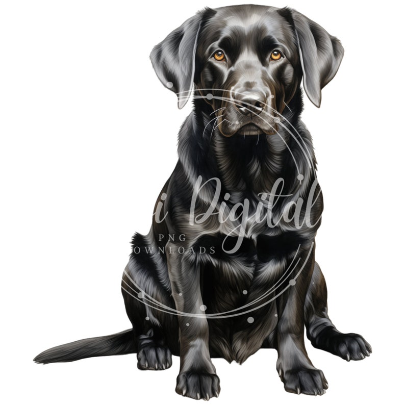 Black Labrador Clipart High-quality Transparent PNG Watercolor Dog ...