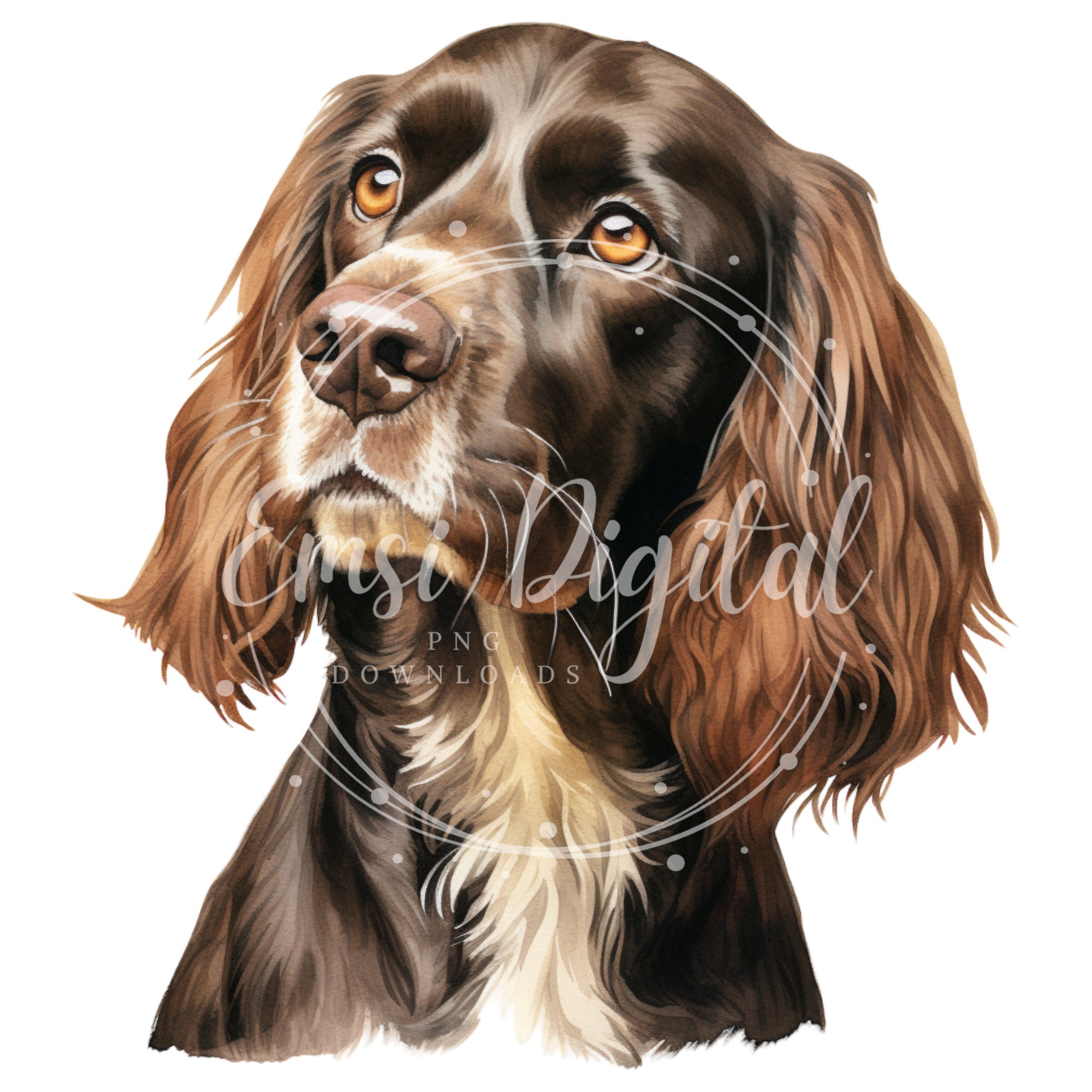 Cocker Spaniel Clipart High-quality Transparent PNG Watercolor Dog ...