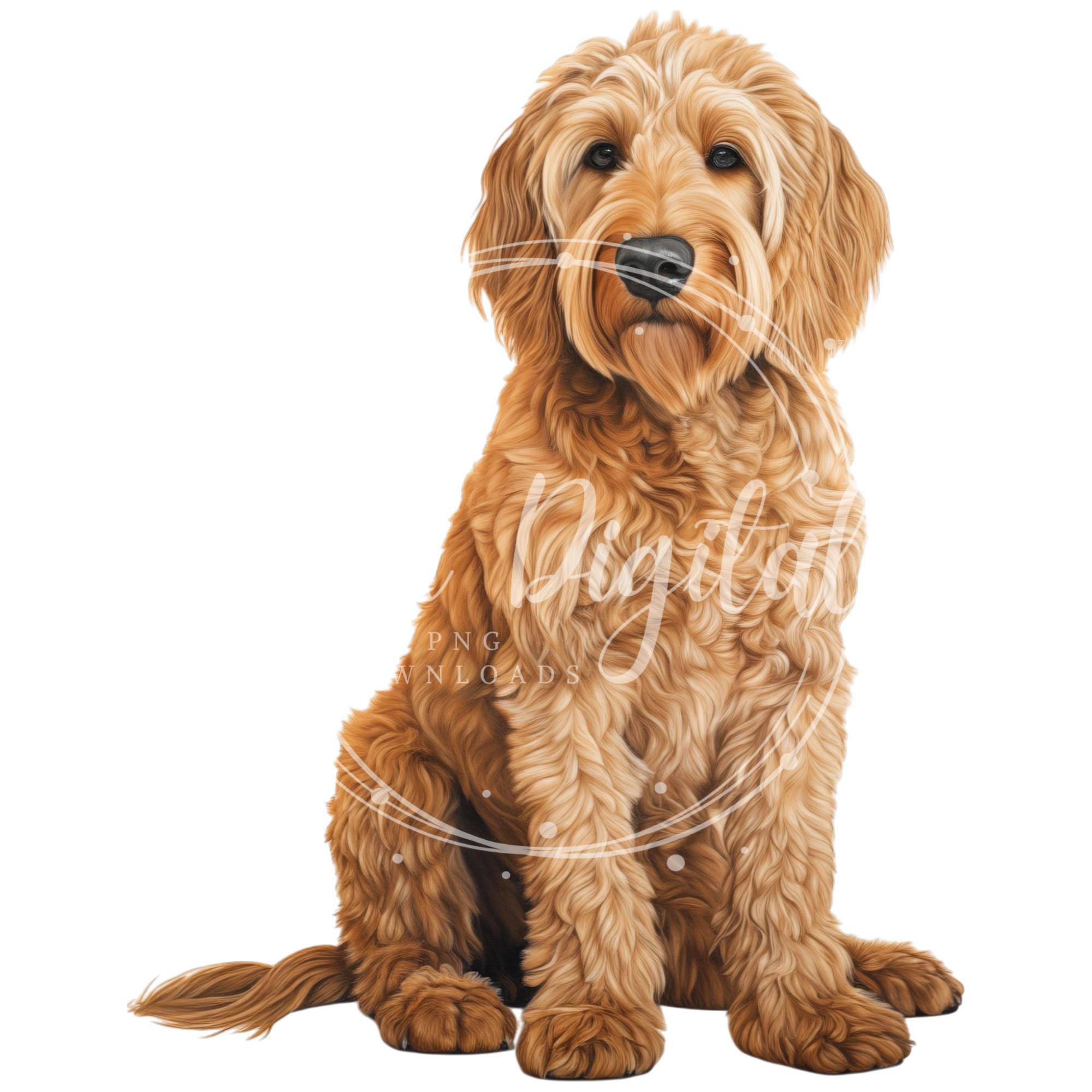 Goldendoodle Clipart | High-quality Transparent PNG | Watercolor Dog ...
