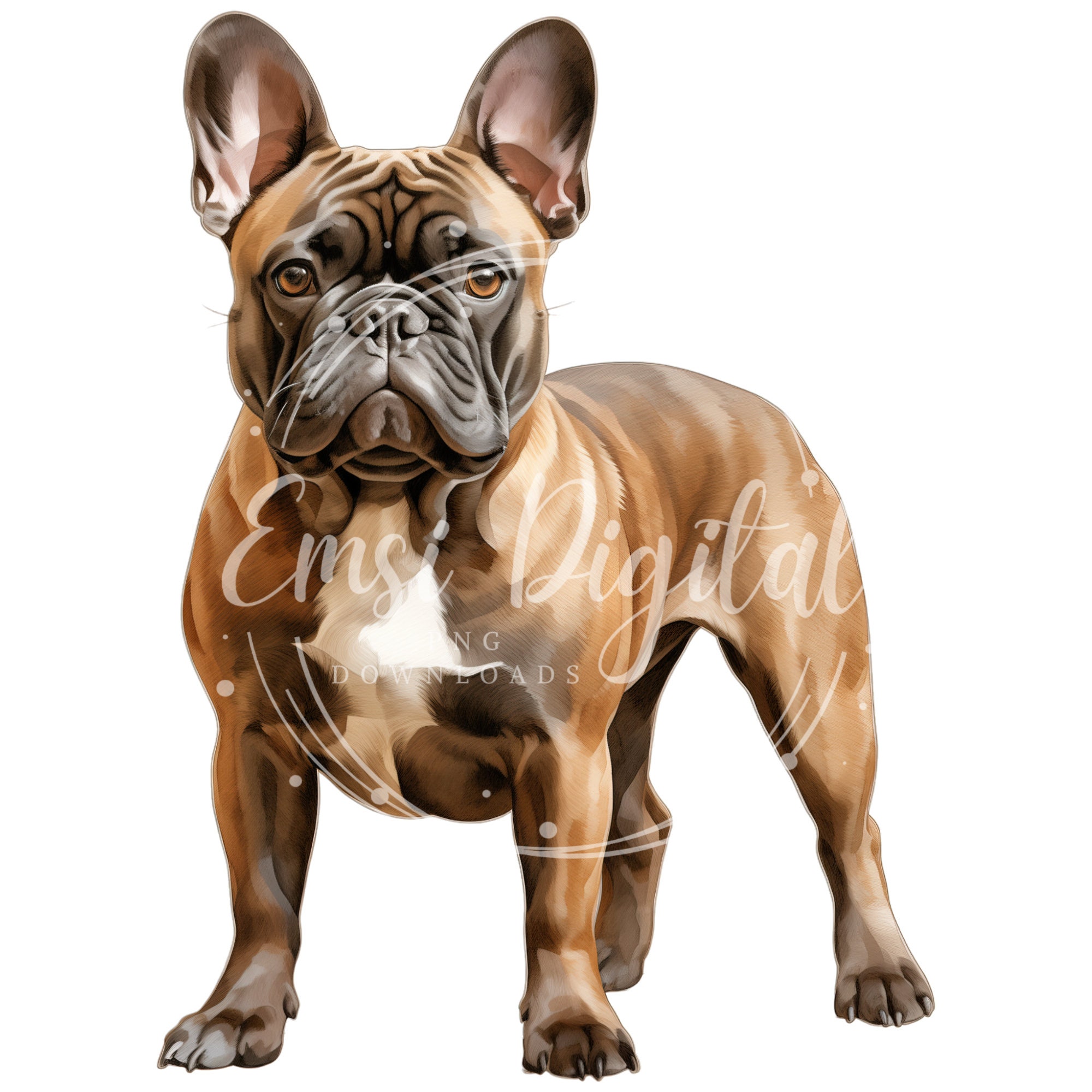 French Bulldog Clipart High-quality Transparent PNG Watercolor ...