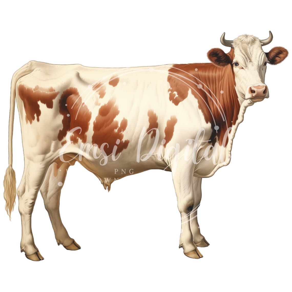 Cow Clipart | Transparent PNG | High-quality Watercolor Illustration ...