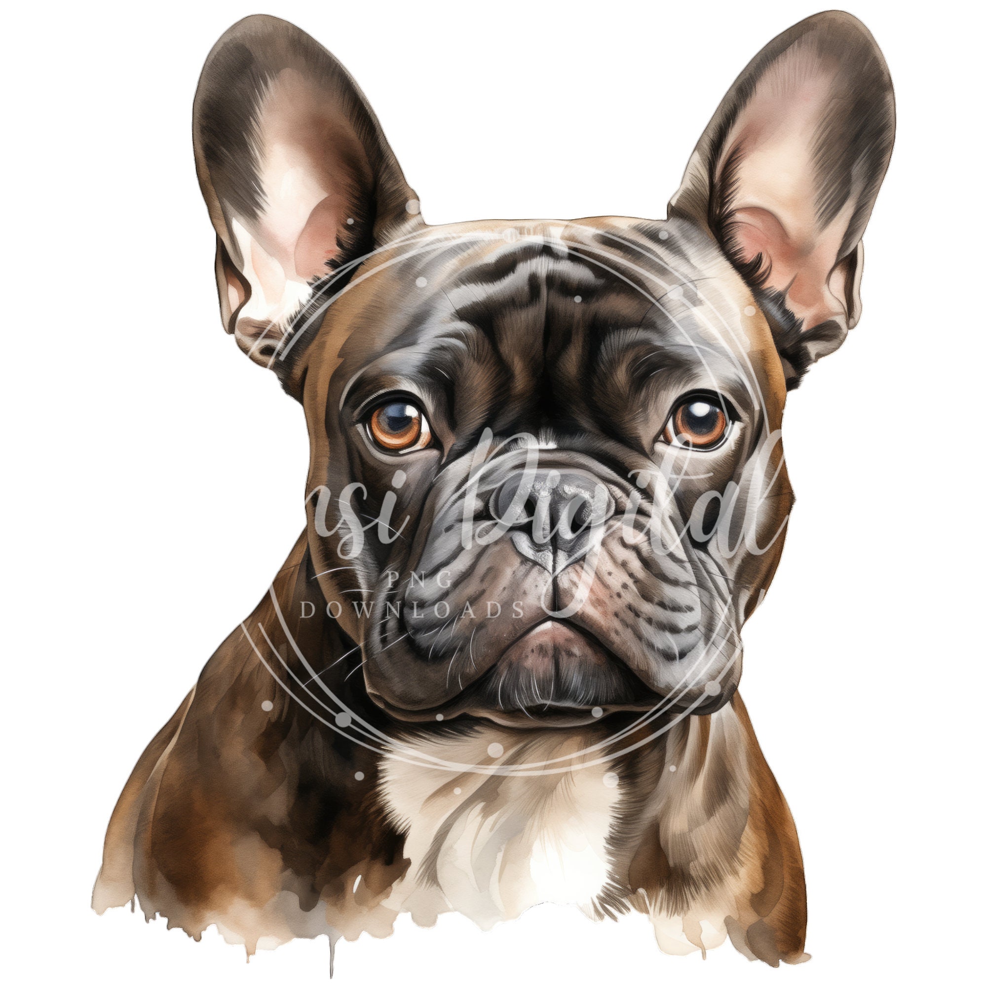 French Bulldog Clipart High-quality Transparent PNG Watercolor ...