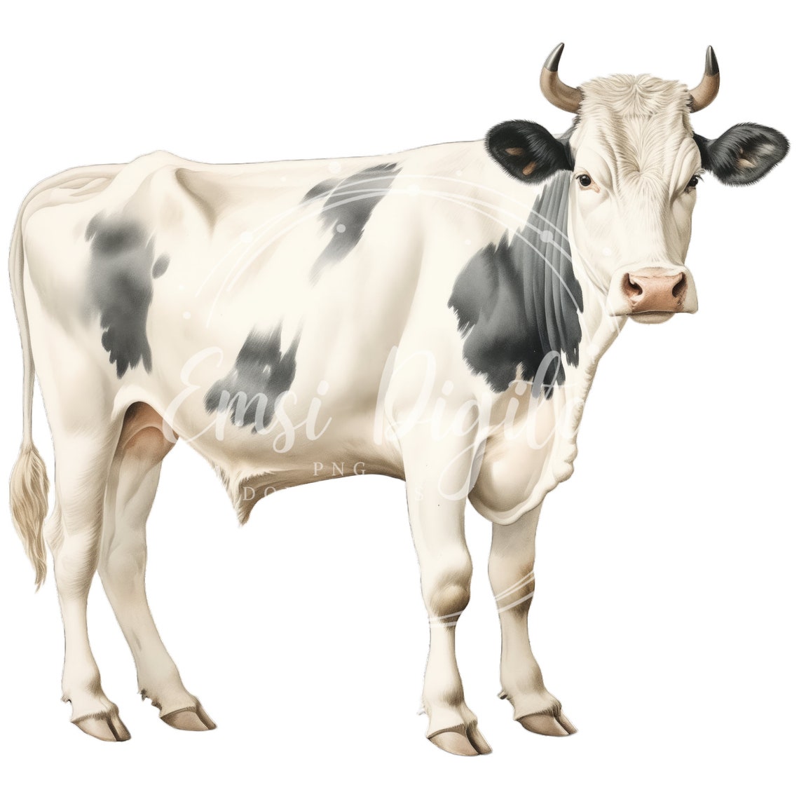 Cow Clipart Transparent PNG High-quality Watercolor Illustration Paper ...