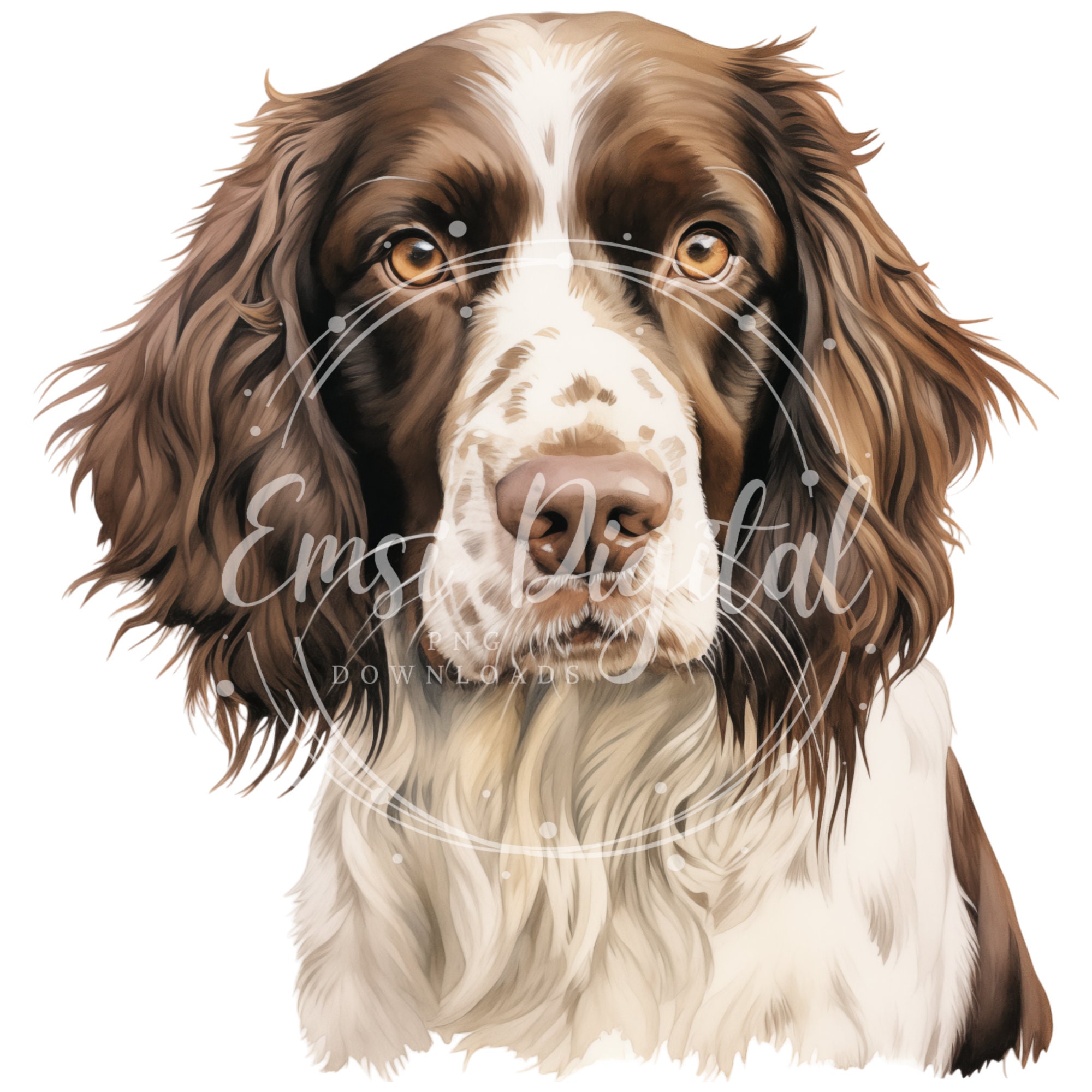 Springer Spaniel Clipart | High-quality Transparent PNG | Watercolor ...