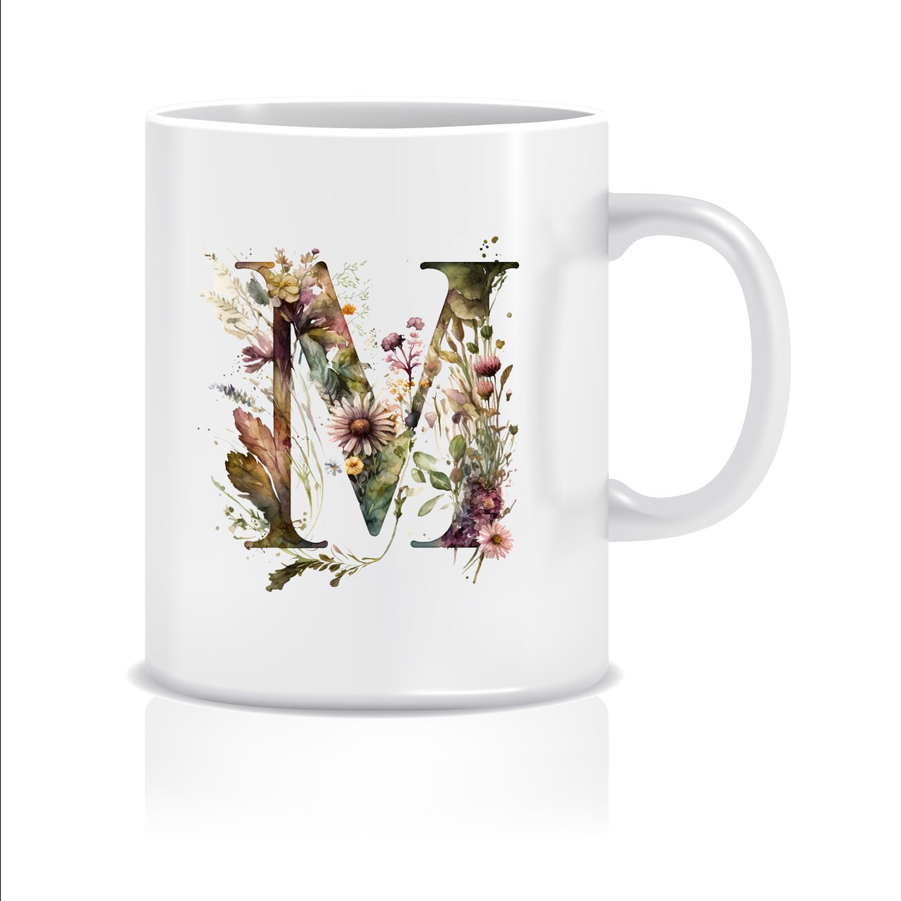 Wild Flower Monogram Alphabet-clipart Digital Download-png Cut File-52 ...