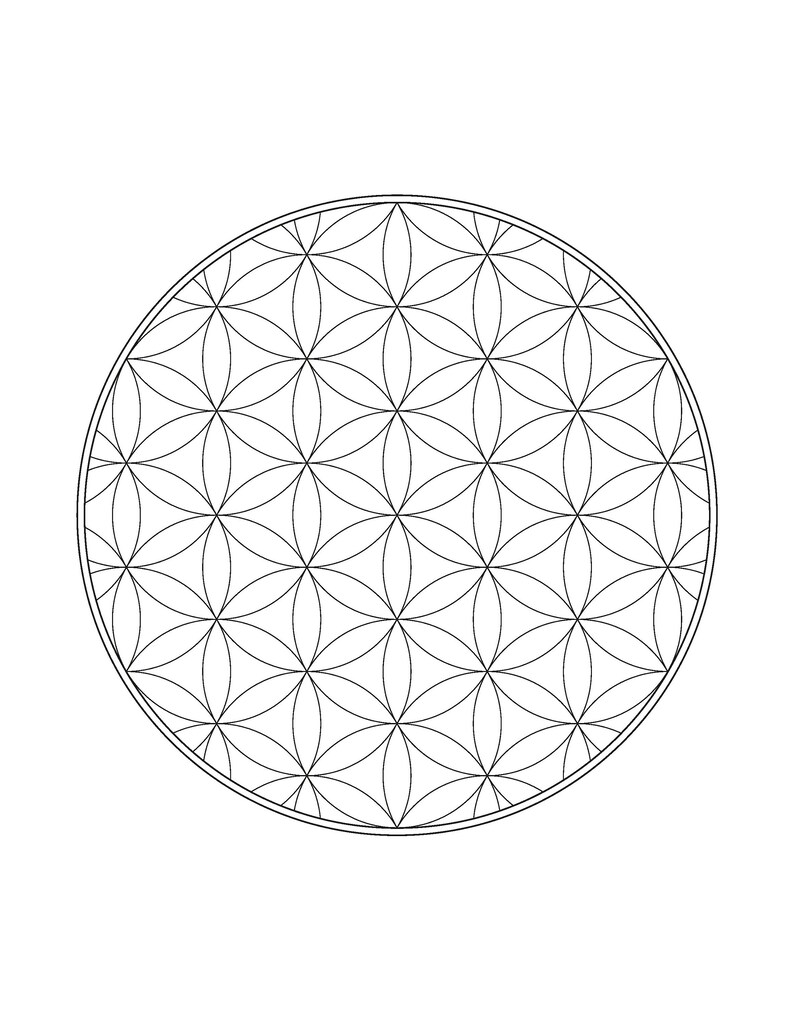 Flower of Life – Mandala Coloring Book Vol. 4 – PDF Download - Etsy